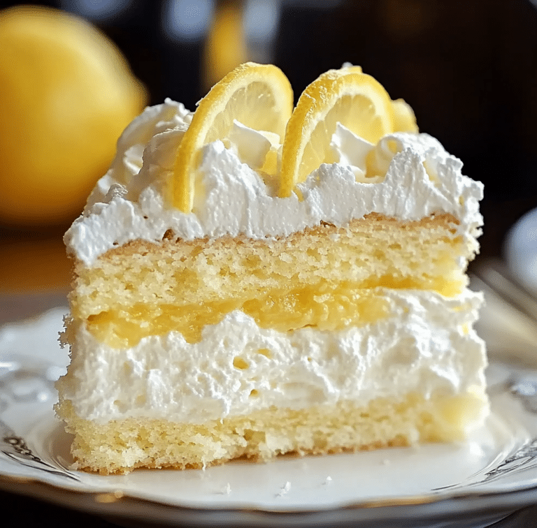 Italian Lemon Cream Cake Recipe - Irresistible Dessert