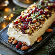 Christmas Nut & Fruit Cheese Log Recipe