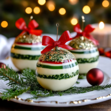 Festive Holiday Cheese Balls Recipe with Pesto
