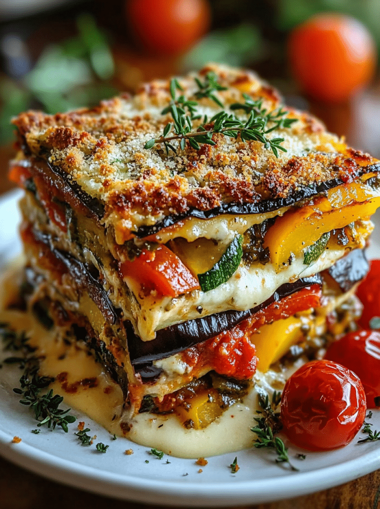 Mediterranean Vegetable Lasagna Recipe
